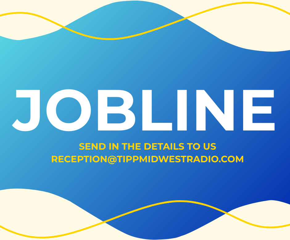 JOBLINE (24TH MARCH 2026) - Tipp Mid West Radio